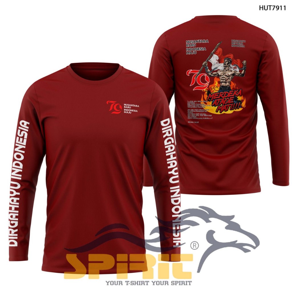 Jual BAJU KAOS 17 AGUSTUS 2024 KAOS HUT RI 79 BAJU 17 AGUSTUS 79 KATUN COMBAT 24s LENGAN PANJANG ...