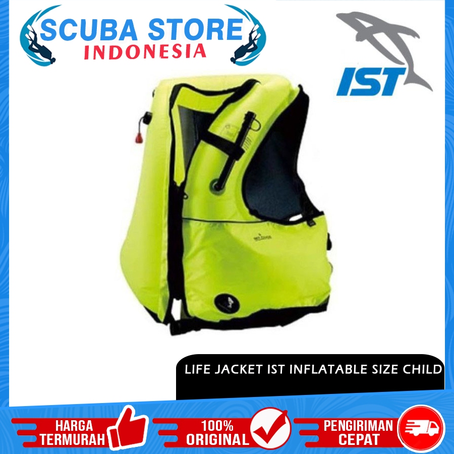 Jual Life Jacket IST Inflatable Size Child Nylon Jaket Rompi Pelampung ...