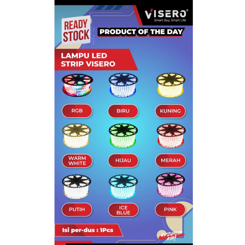 Jual Lampu Led Strip Visero VLS102 / Lampu Led Selang MYLED AURORA SMD ...