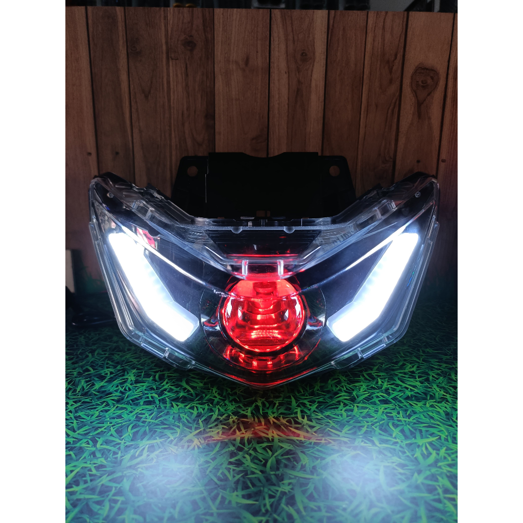 Jual REFLEKTOR LAMPU DEPAN FULL SET HONDA BEAT DELUXE PROJECTOR BILED ...