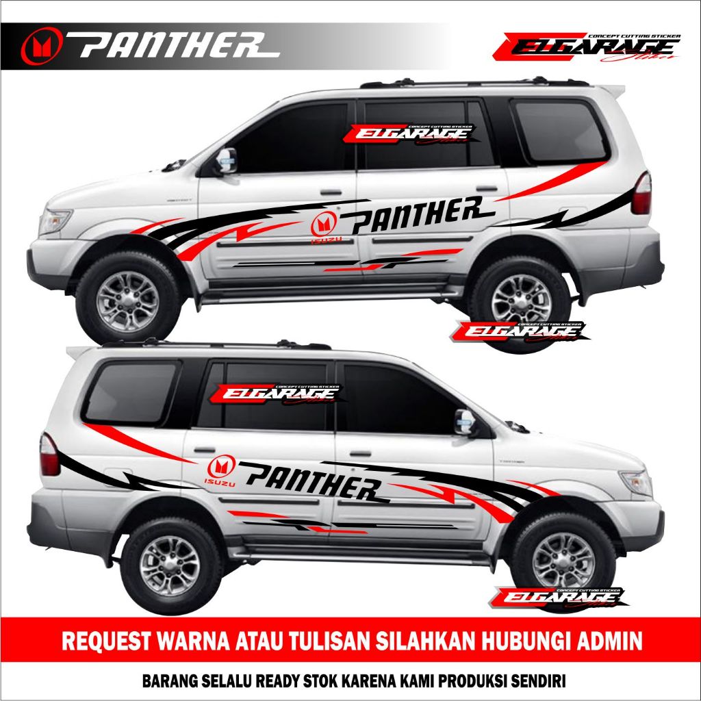 Jual Stiker mobil panther stiker list body samping mobil isuzu panther ...