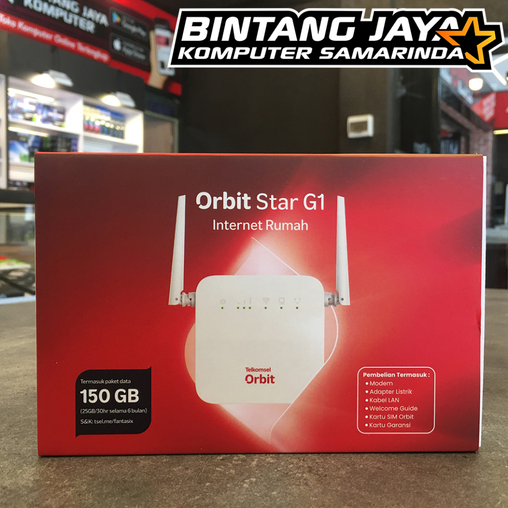 Jual Modem TSel Orbit Star G1 4G LTE LAN + Dual Antena | Shopee Indonesia