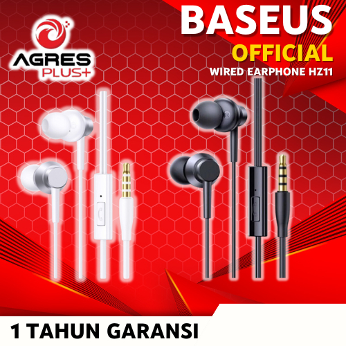 Jual BASEUS HEADSET HANDSFREE ENCOK HZ11 JACK 3.5MM 1.2M EARPHONE NOISE ...