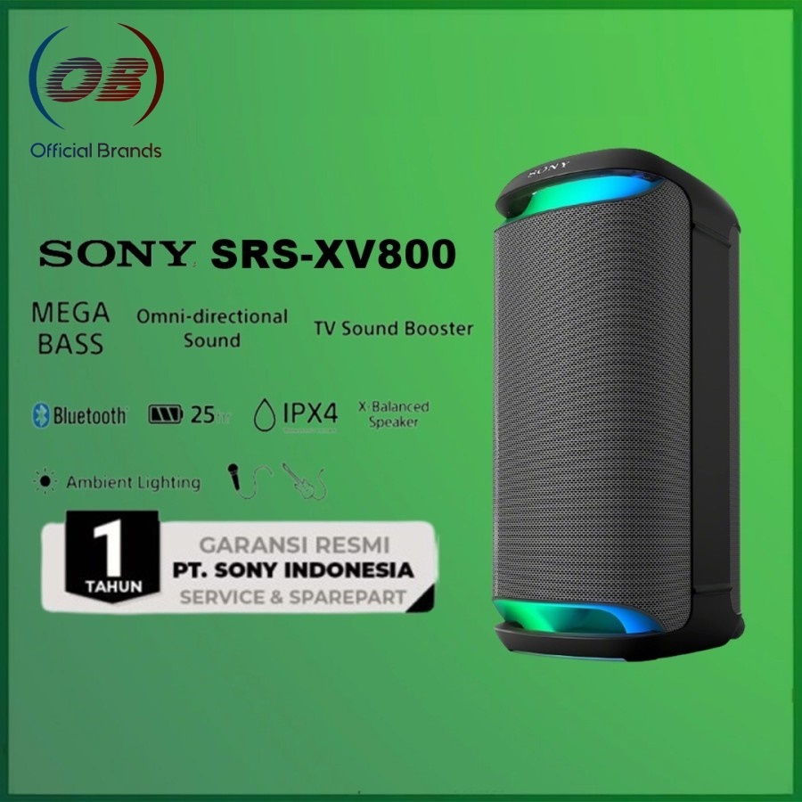 Jual Sony SRS-XV800 Wireless Bluetooth Karaoke Party Speaker IPX4 XV ...