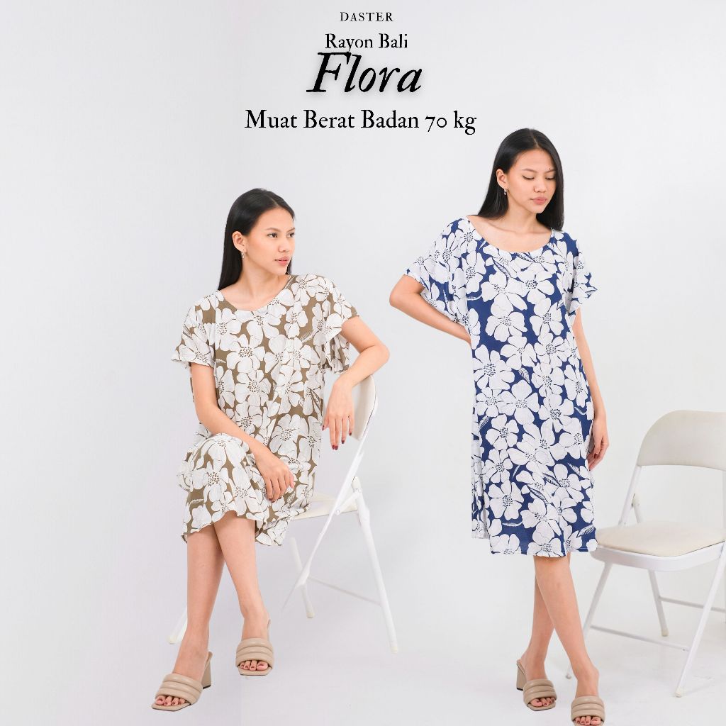 Jual Daster Wanita Motif Flora Bahan Rayon Premium Untuk Remaja dan ...