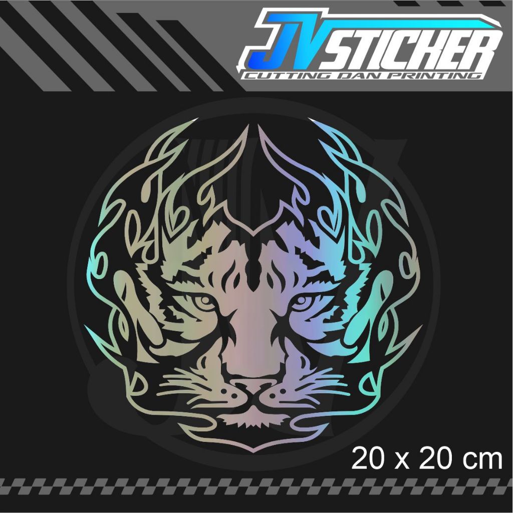 Jual STICKER MACAN TIGER BUAT VISOR NMAX PCX OLD NEW CUTTING STICKER ...