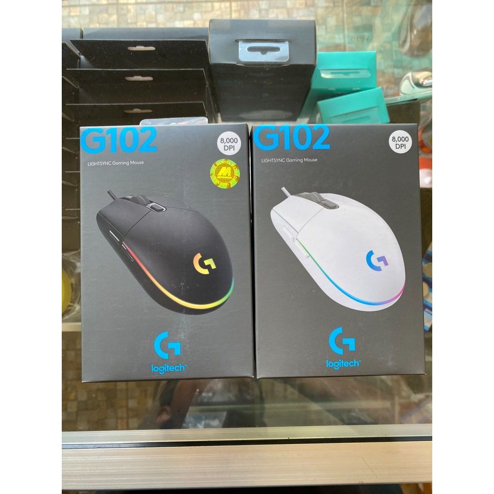 Jual MOUSE USB LOGITECH G102 BLACK & WHITE | Shopee Indonesia