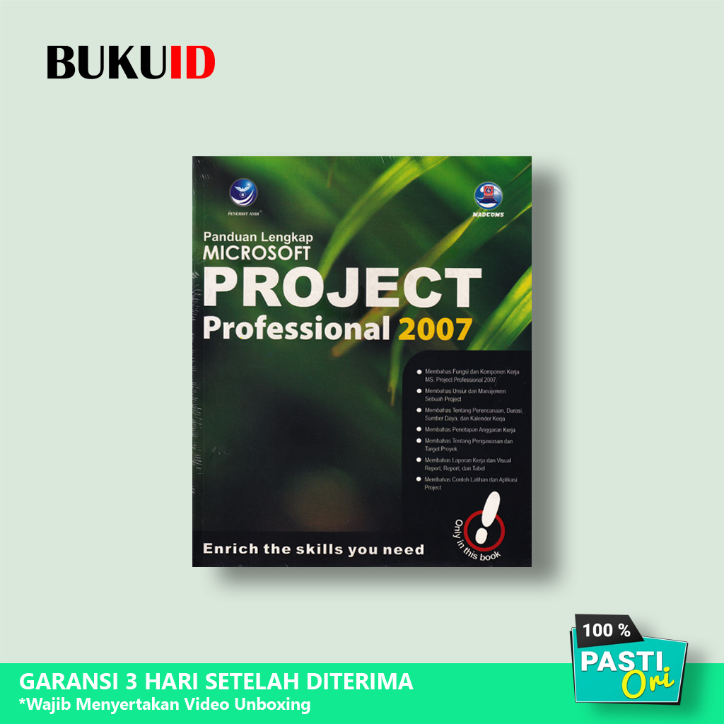 Jual Buku Panduan Lengkap Microsoft Project Professional 2007 - Original | Shopee Indonesia