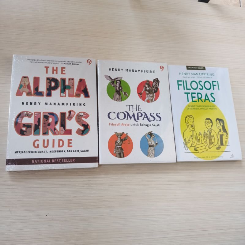 Jual Paket 3 Buku The Compass | Filosofi Teras | The Alpha Girls Guide ...