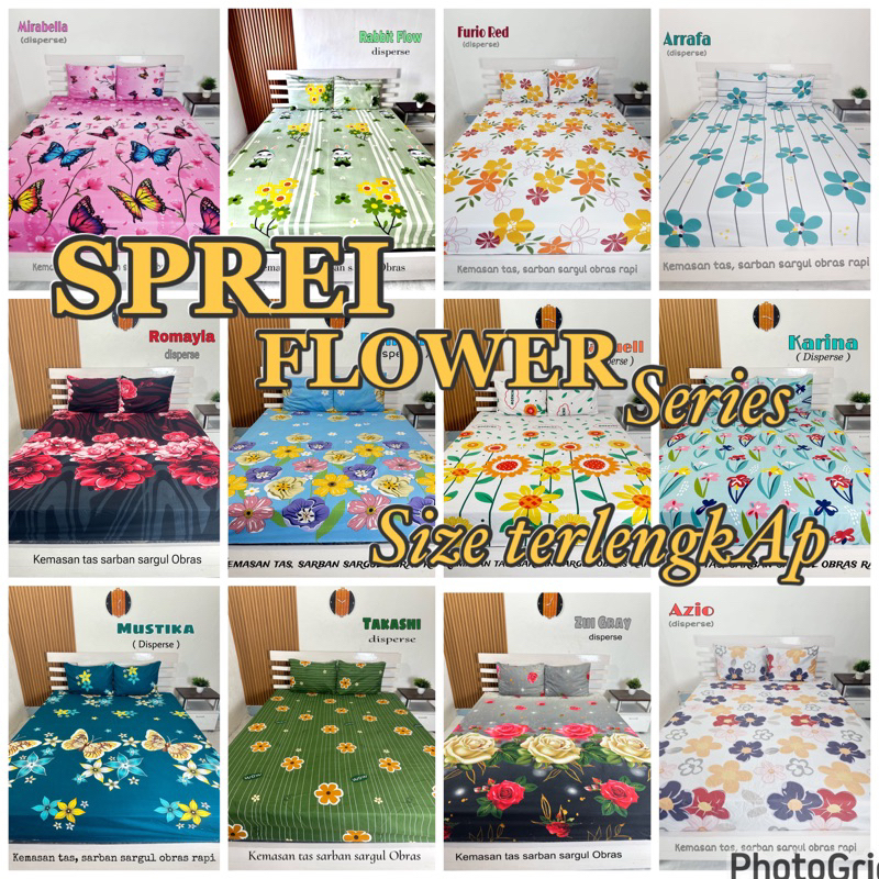 Jual SPREI homemade motif bunga aesthetic(pre-order 2 hari aja ...