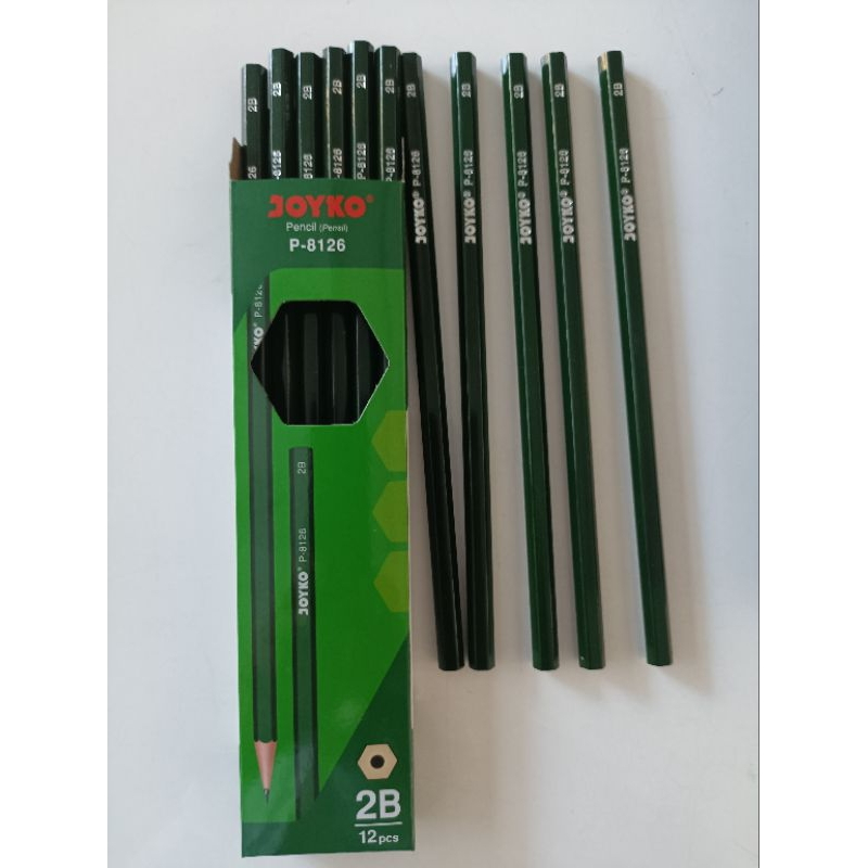 Jual Pensil 2B Joyko P-8126 / P-8126 Lusinan Pensil Untuk Computer Pencil 2B ( Hijau ) | Shopee ...