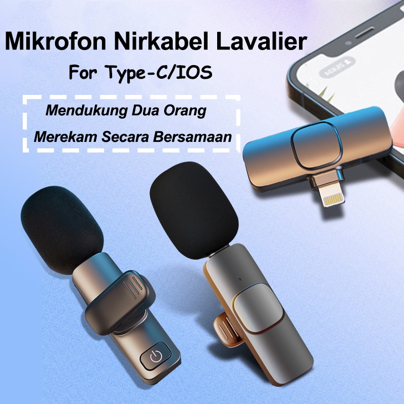 Jual Mikrofon Nirkabel Lavalier Plug & Play Lapel Wireless Microphone ...