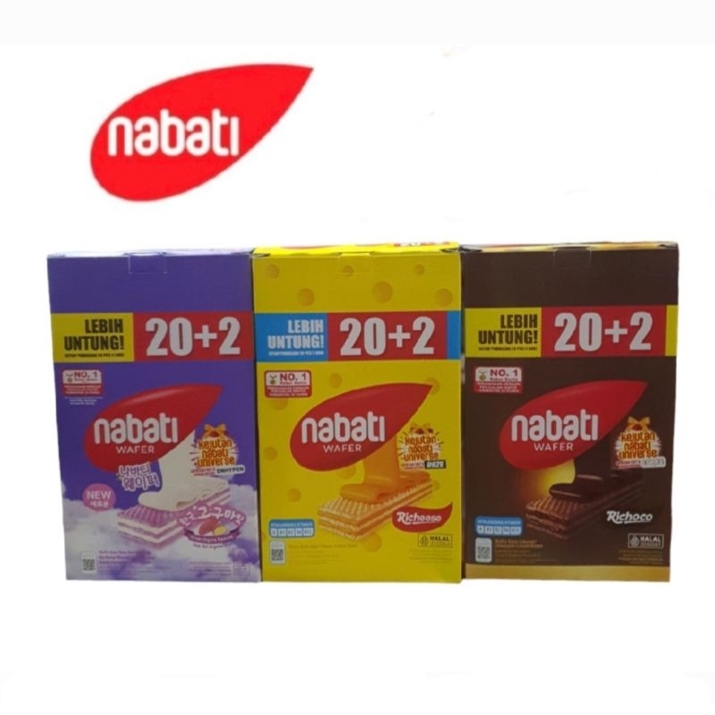 Jual Nabati Wafer (Box) / Richeese Richoco WAFER 500 / Keju Coklat ...