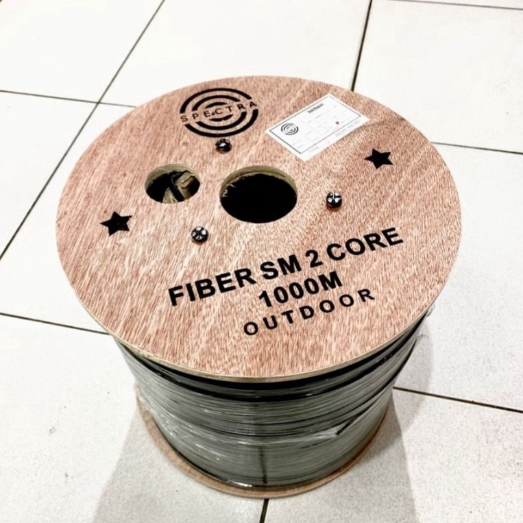 Jual KODE D29R Kabel FO Fiber Optik 2 core Dropwire 3 Sling SPECTRA ...