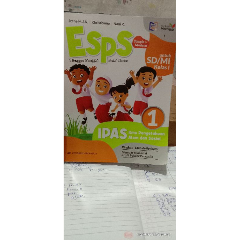 Jual ipas kelas 1 SD kurikulum merdeka Erlangga | Shopee Indonesia