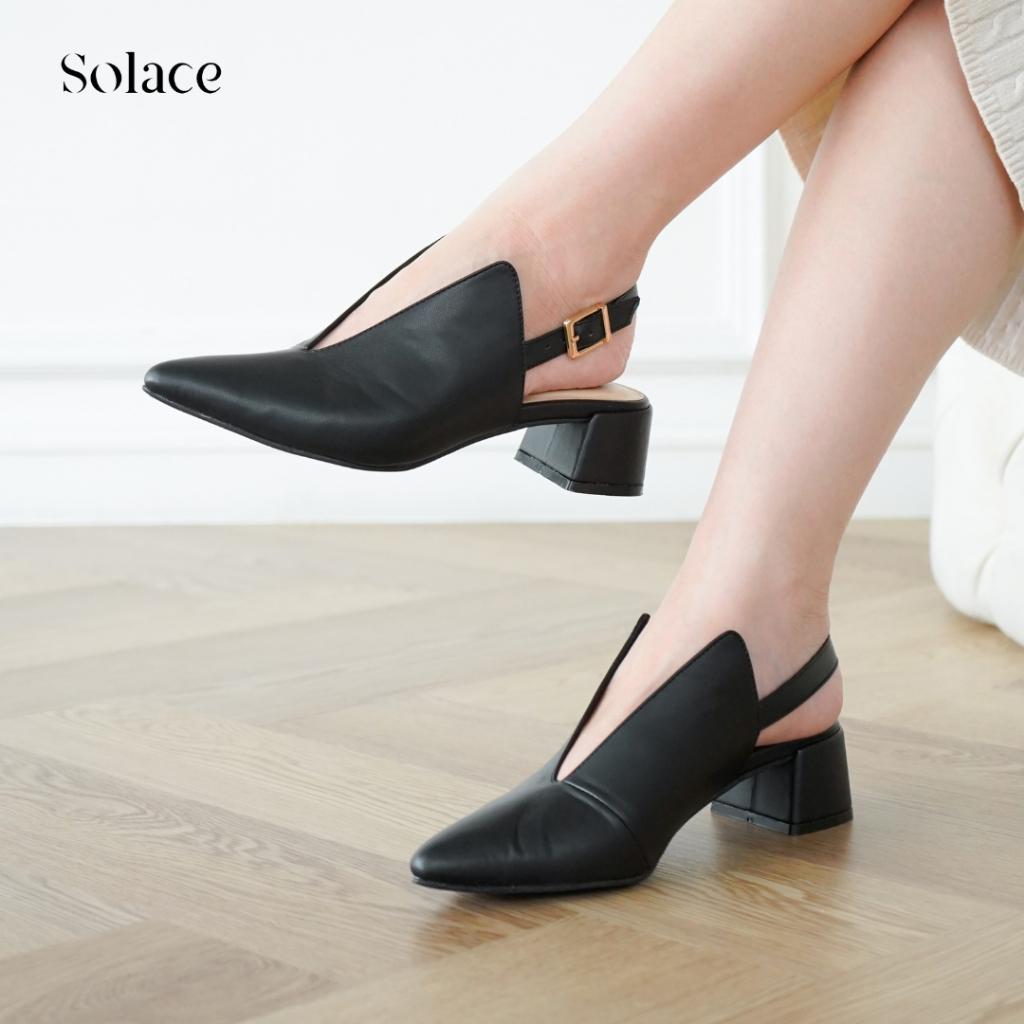 Jual SOLACE - 5 cm Block Heels - ASHTON | Shopee Indonesia