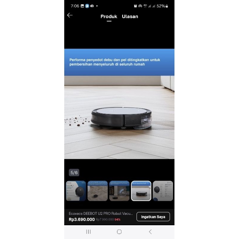 Jual Deebot U2 Pro (Robot Vacuum) | Shopee Indonesia