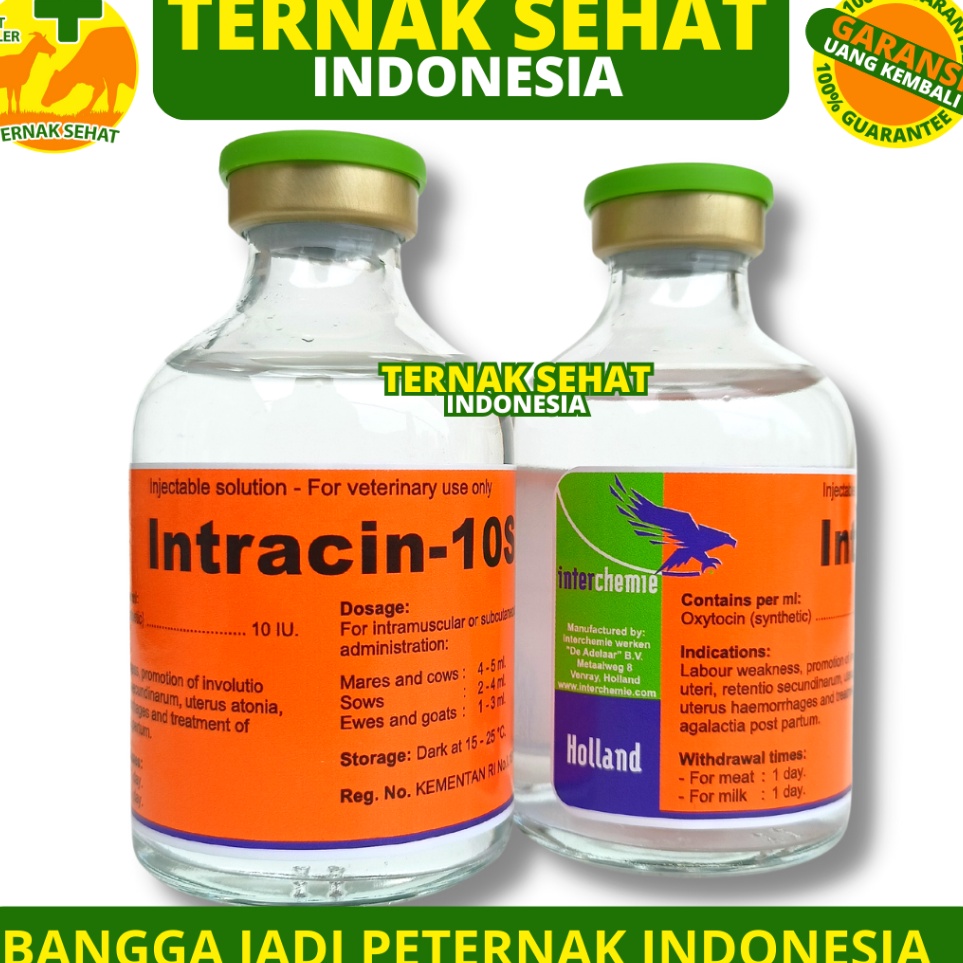 Jual INTRACIN 1S 5ml Hormon Perangsang Kontraksi Uterus Dan Kelenjar ...