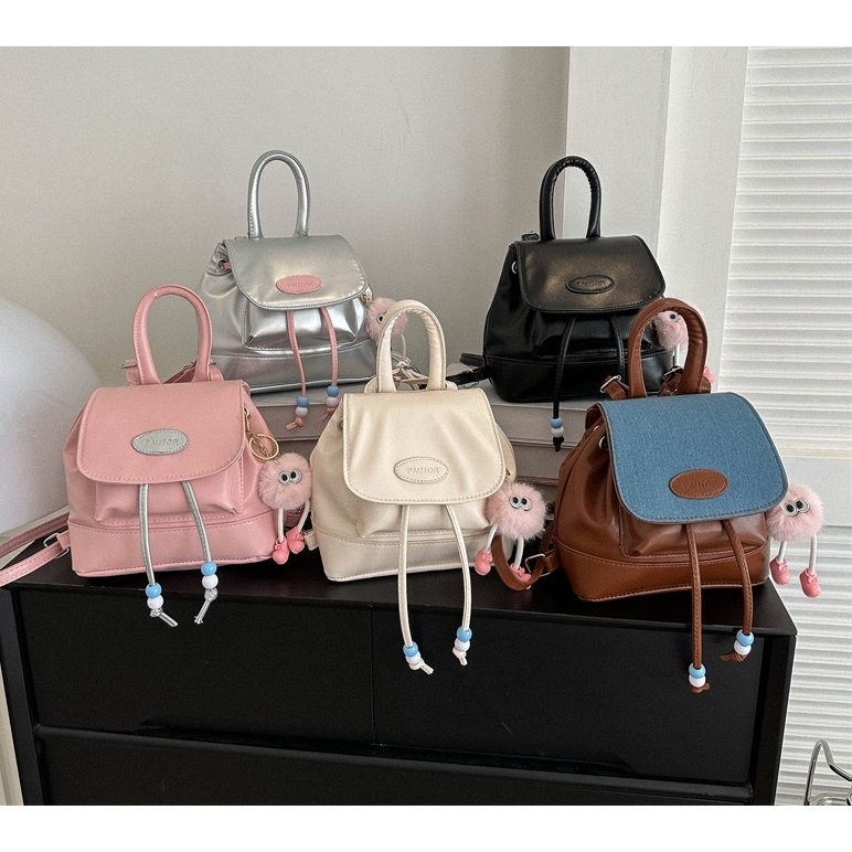 Jual [FS] Tas Ransel Kulit Wanita Kecil / Mini Backpack Lucu | Shopee Indonesia