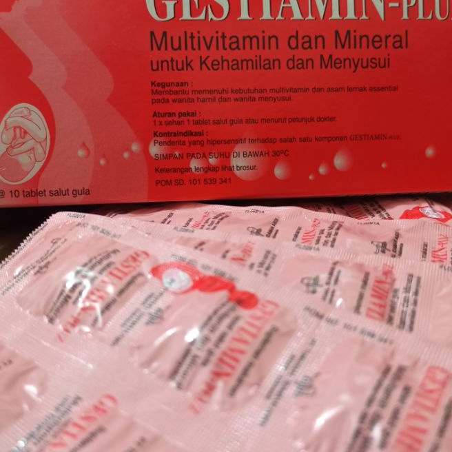 Jual Cashback GESTIAMIN PLUZ PLUS IBU HAMIL per box dan strip | Shopee ...