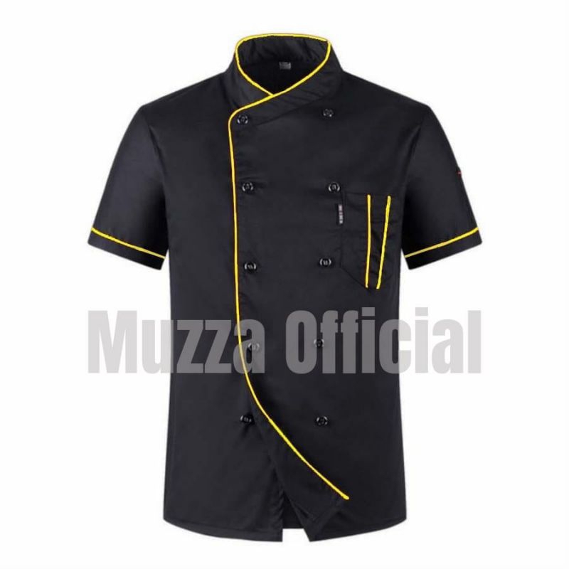 Jual Baju Koki Seragam Chef Uniform Seragam Koki Kemeja Chef Lengan ...