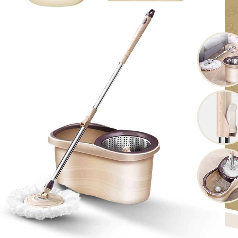 Jual Ekstra ANGOLA Spin Mop D15 Pengepel Lantai Praktis Alat Pembersih ...