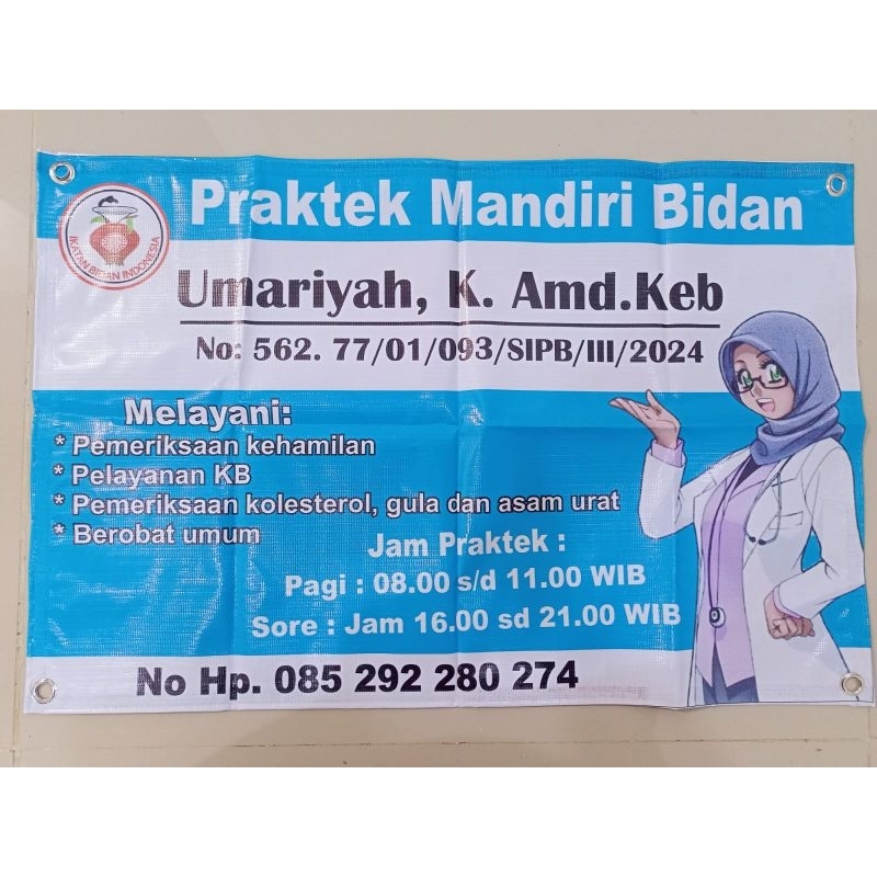Jual Spanduk Klinik/Backdrop Klinik/Banner Custom/Spanduk Custom ...