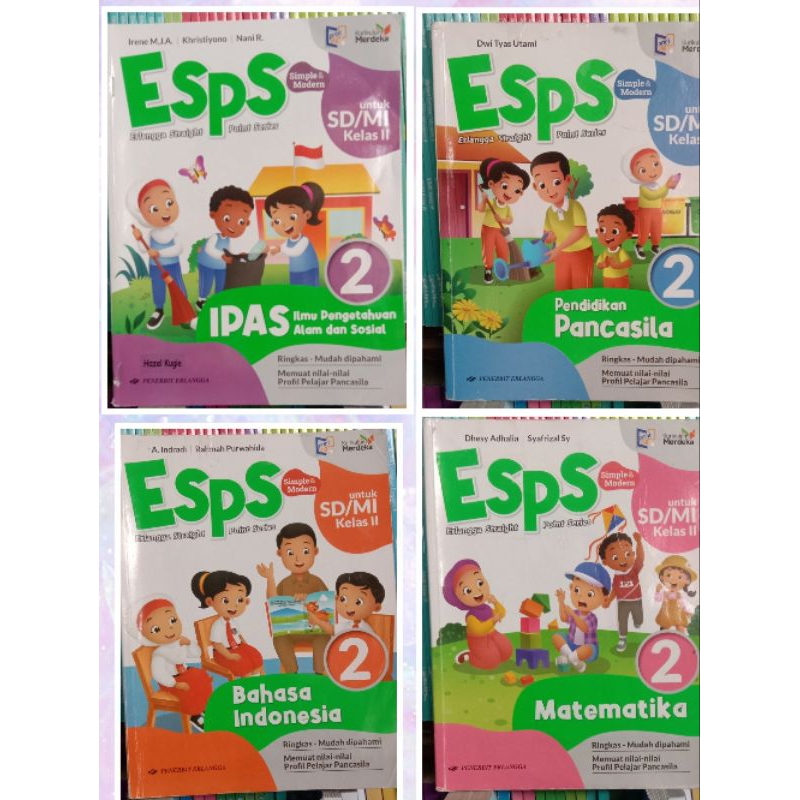 Jual Esps Matematika IPAS Pancasila Bahasa Indonesia SD Mi kls 2 Kurikulum Merdeka | Shopee ...