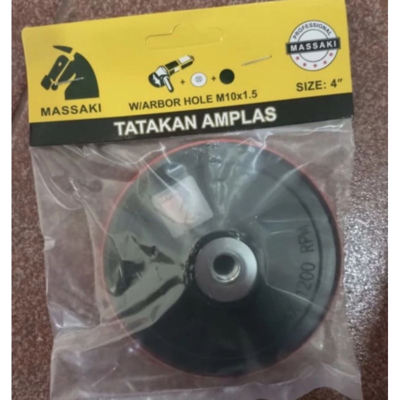 Jual tatakan amplas merah tipis MASSAKI alat sanding Velcro tempel ...