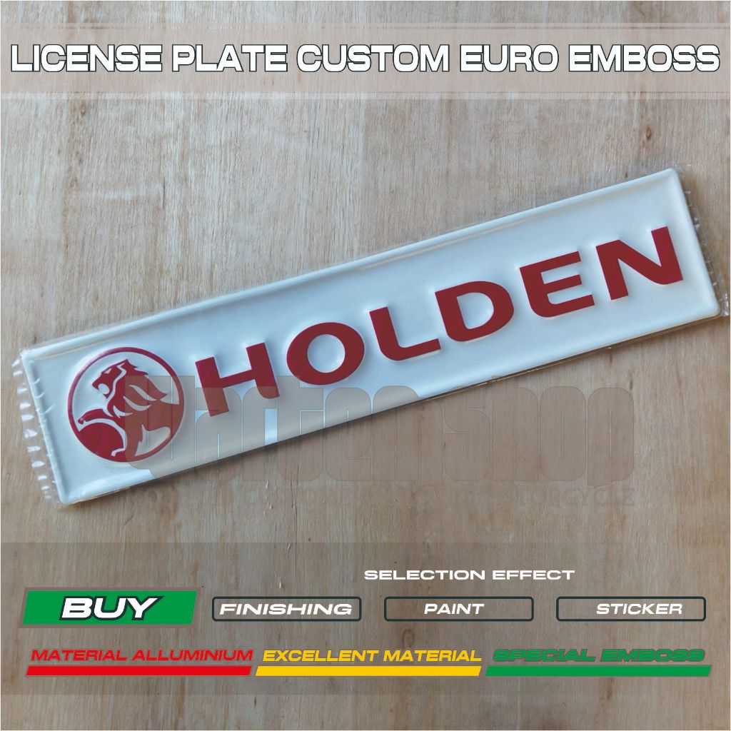 Jual PLAT CUSTOM EMBOSS EURO LOOK HOL DEN 2 | Shopee Indonesia