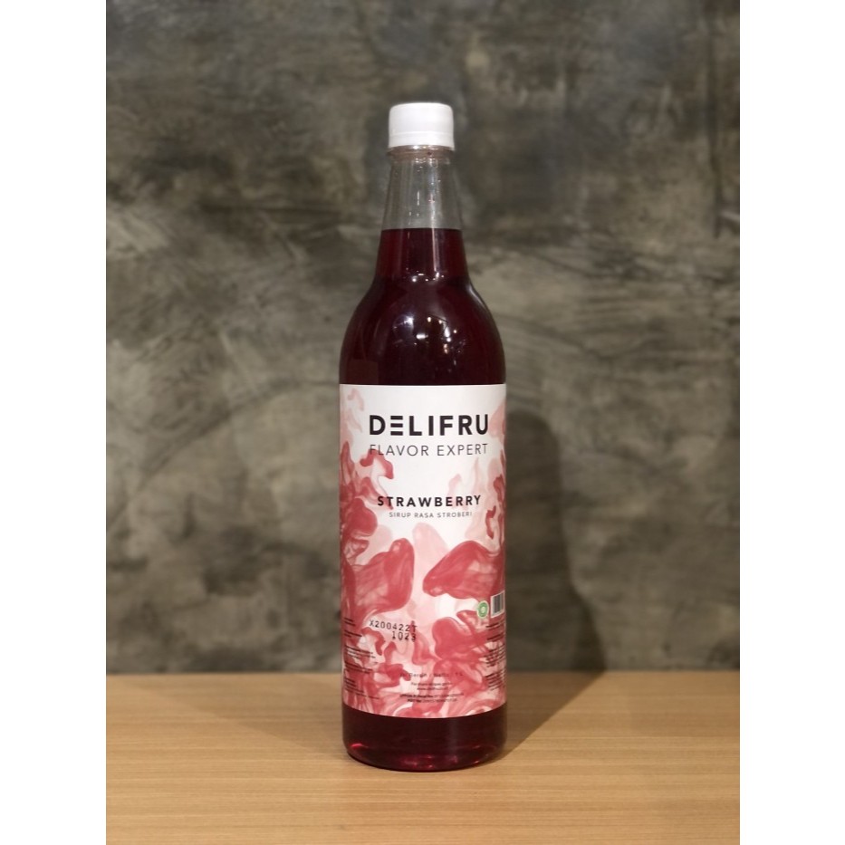 Jual Delifru Syrup Strawberry 1 Liter - Rasa Salted Caramel 1 Liter ...