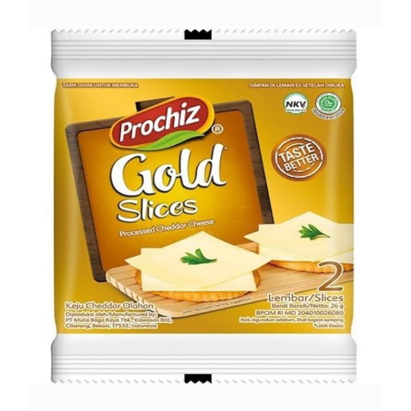 Jual Keju Prochiz Gold Slice 1 sachet isi 2 | Shopee Indonesia