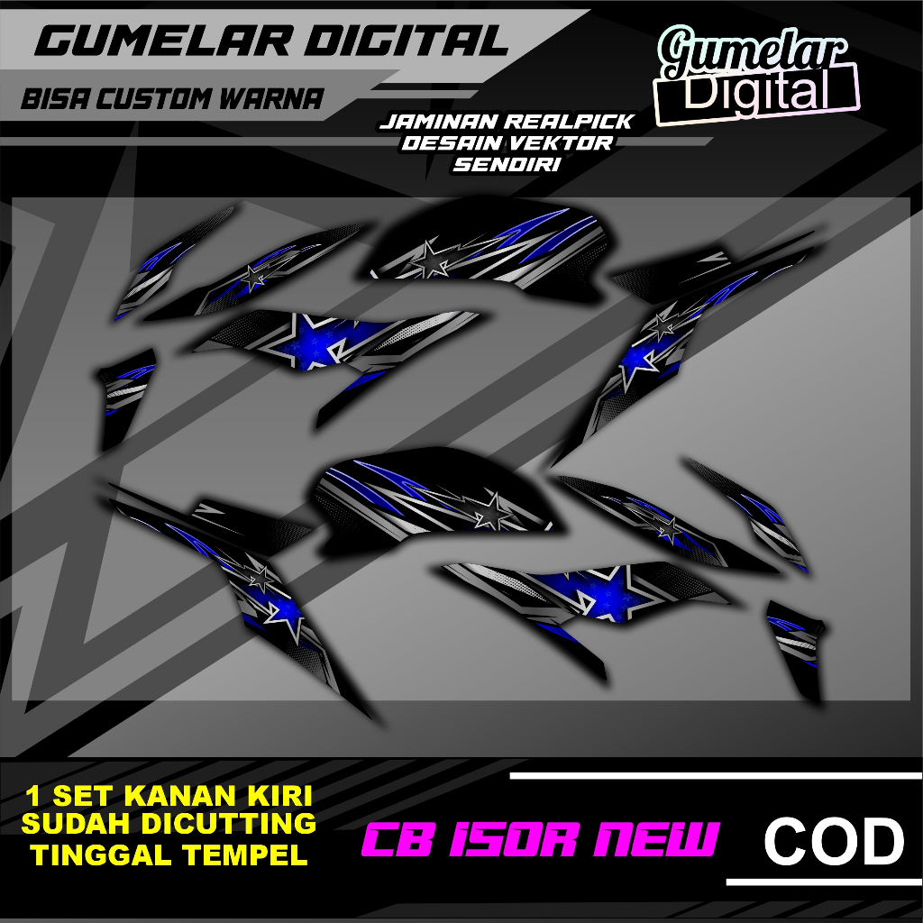Jual STRIPPING SIMPEL HONDA CB 150R NEW STAR DIESEL LIVERY VIRAL SUDAH ...