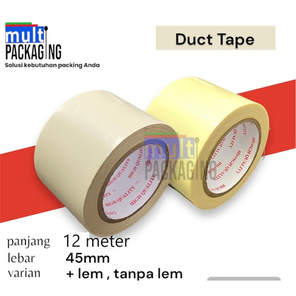 Jual Duct Tape ukuran 45mm x 12 meter | Shopee Indonesia