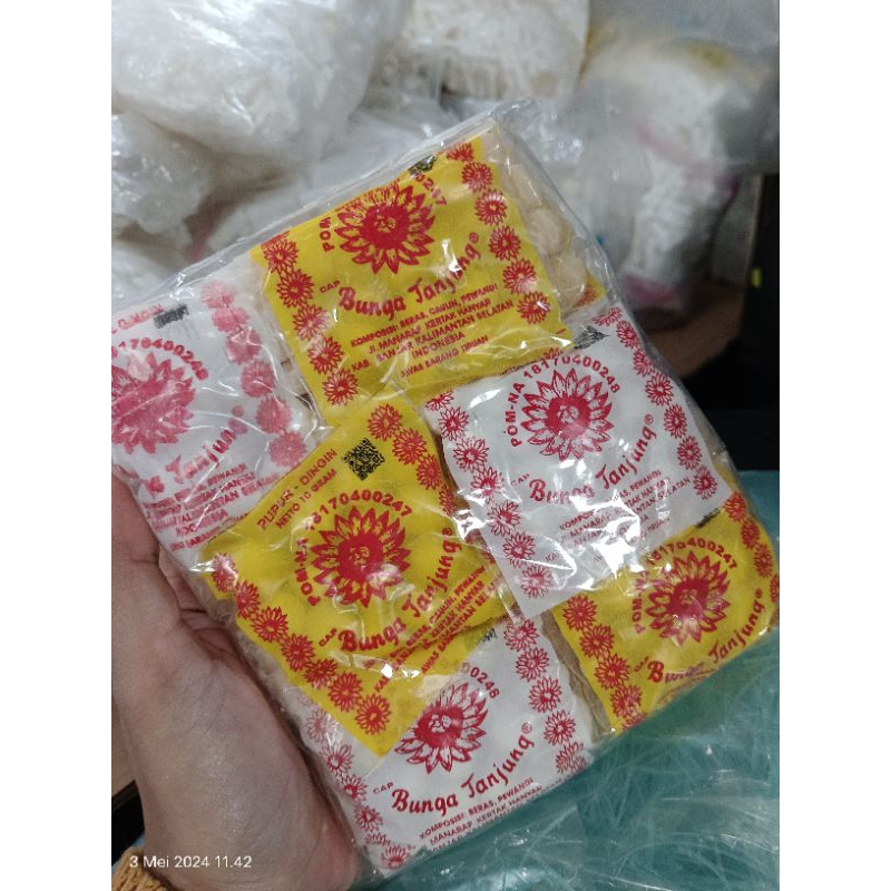 Jual BEDAK DINGIN/BEDAK BASAH BUNGA TANJUNG ISI 24PCS 1PACK, PUPUR ...