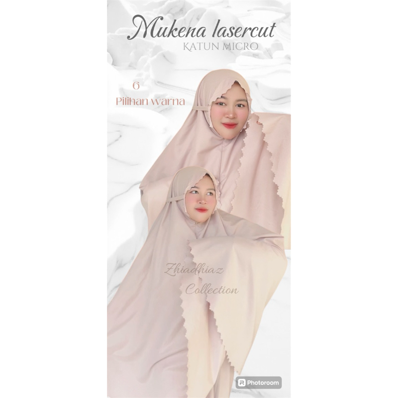 Jual Mukena/rukuh jumbo dewasa travelling 2in1resleting laser cut/dhiaz ...