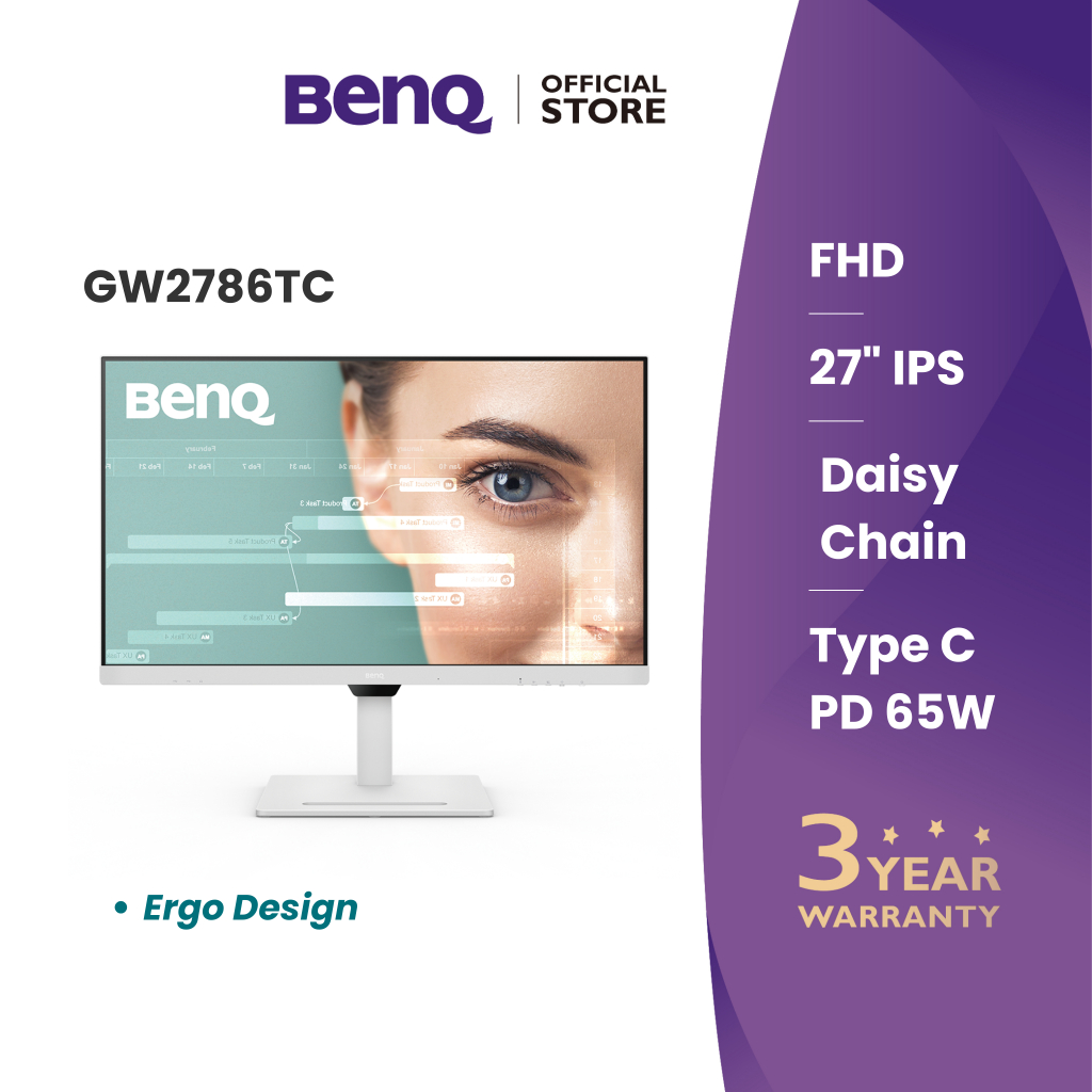 Jual BenQ GW2786TC 27" IPS 1080p Home Office Monitor, FHD, USB-C, 100Hz ...