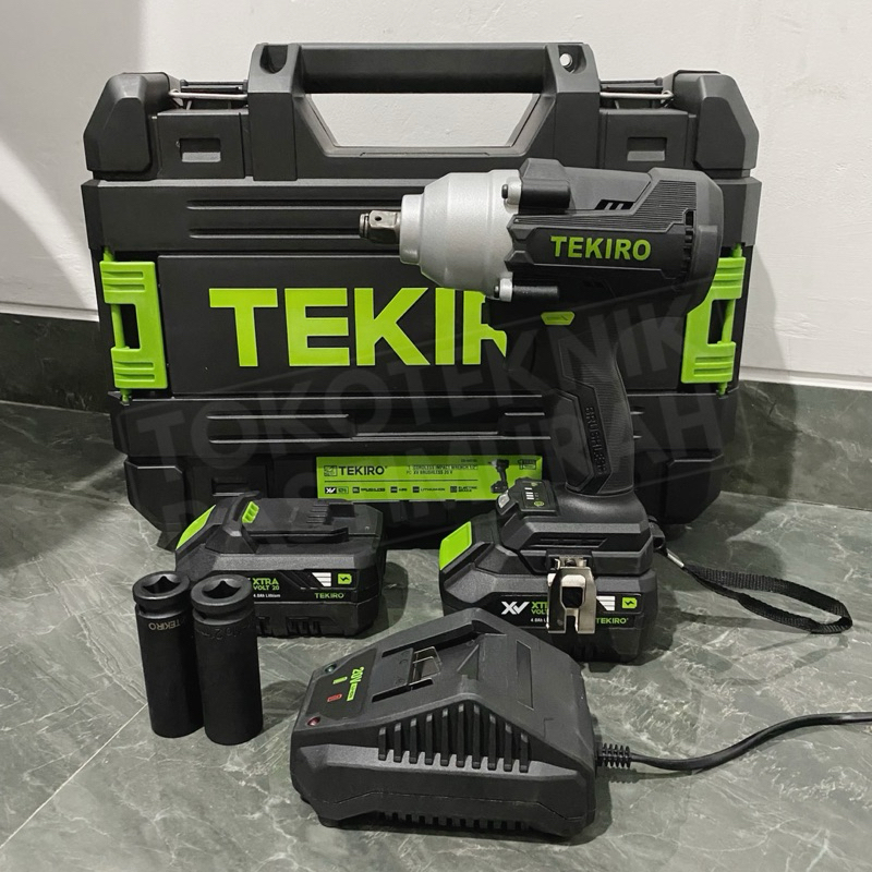 Jual Impact Wrench 600nm Cordless Baterai TEKIRO Brushless 1/2” Mesin ...