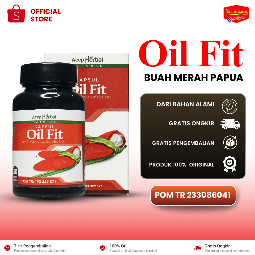 Jual Oil Fit Kapsul Ekstrak Minyak Buah Merah Papua Multi Khasiat Sudah ...
