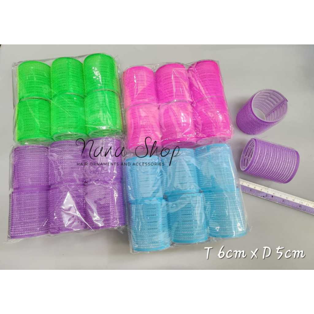 Jual NN [6 PCS] ROL RAMBUT TEMPEL JUMBO / ROLL GULUNGAN RAMBUT | Shopee ...