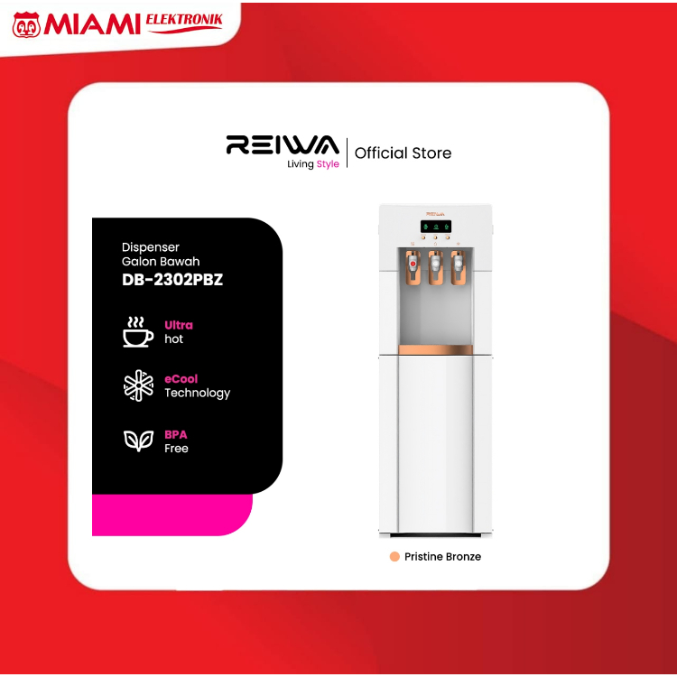 Jual Reiwa Dispenser Galon Bawah DB-2302PBZ Pristine Broze | Shopee ...