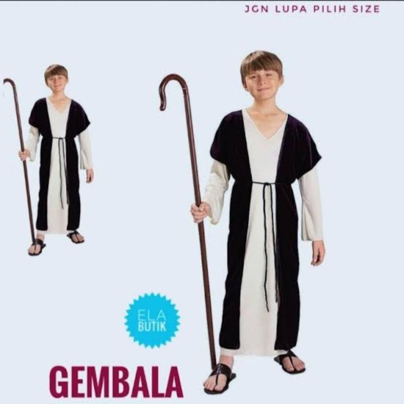 Jual kostum gembala kostum natal tokoh alkitab bibble nativity Yesus ...