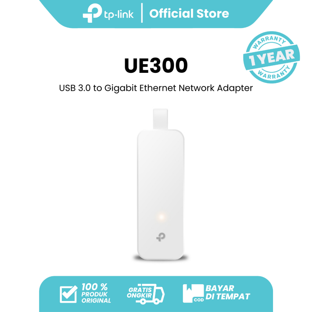 Jual TP-Link UE300 | Gigabit Ethernet Network Adapter | USB 3.0 | LAN RJ45 Adapter | Ethernet ...