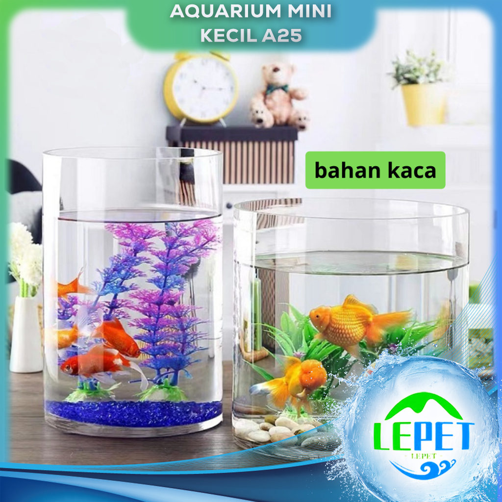 Jual LEPET AQUARIUM MINI KECIL A25 / AKUARIUM IKAN CUPANG HIAS | Shopee ...