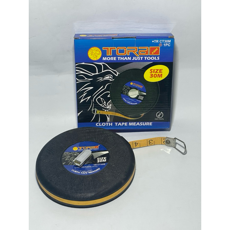 Jual METERAN TANCAP ROLL KAIN BULAT 30M TORA/ CLOTH TAPE MASURE/ALAT ...