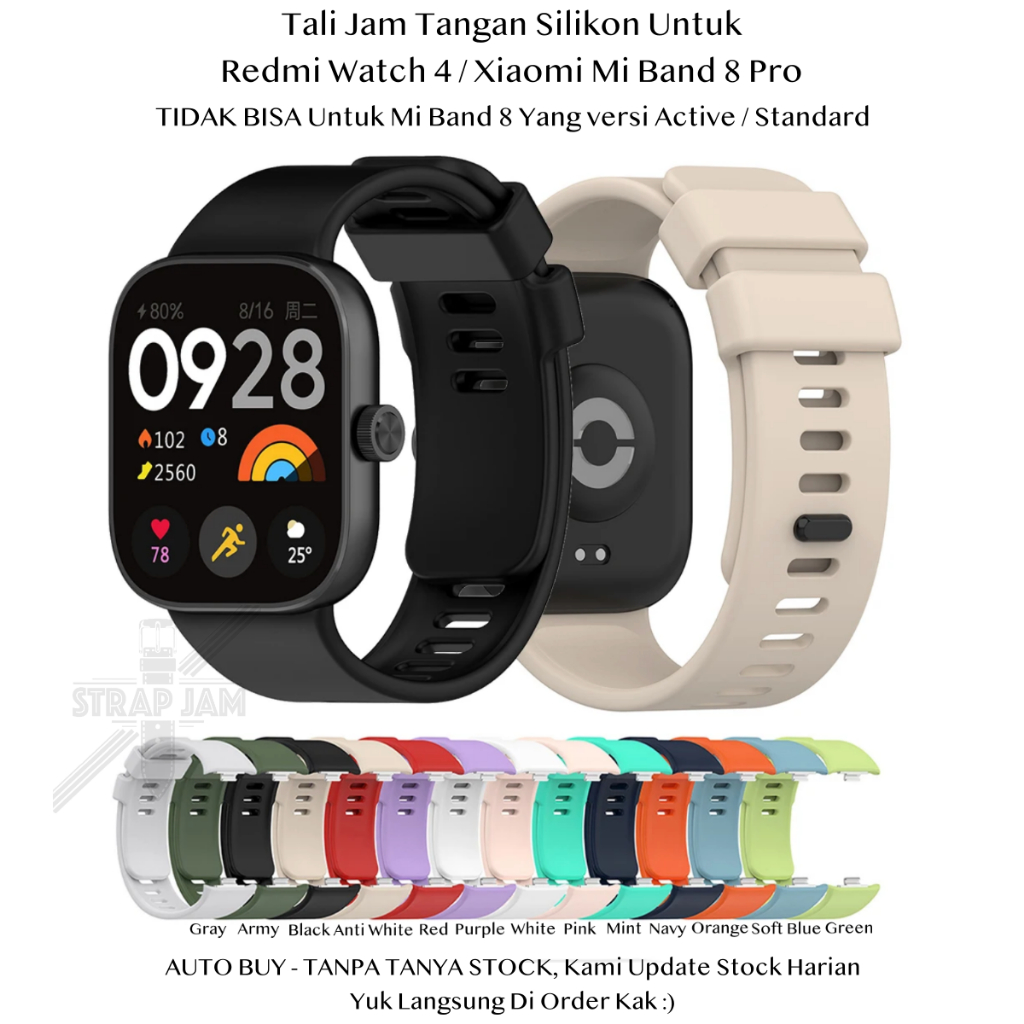 Jual Tali Jam Tangan Redmi Watch 5 4 / Xiaomi Mi Band 8 Pro - Strap ...