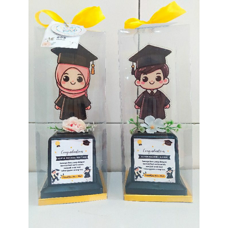 Jual PIALA WISUDA | Graduation Trophy - Bisa Custom Tulisan | Shopee ...