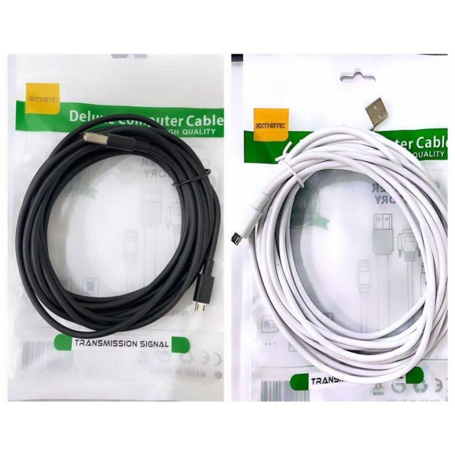 Jual EXTHETIC EK05 Cable Data CCTV Kabel Micro USB High Speed Charge 5 Meter | Shopee Indonesia