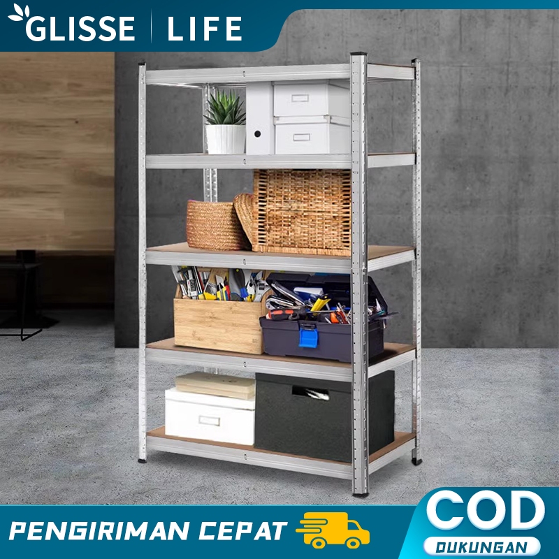 Jual Rak Susun Besi 5 tingkat / 5 susun Rak gudang Serbaguna Rak ...
