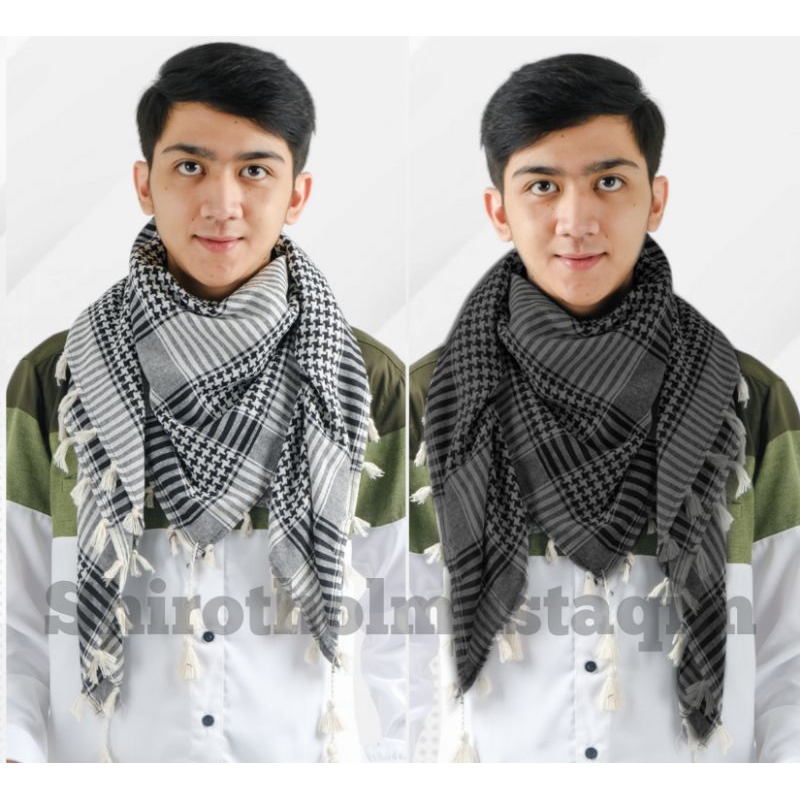 Jual Sorban Kashmiri pria Yaman Arab Putih Premium | Shopee Indonesia